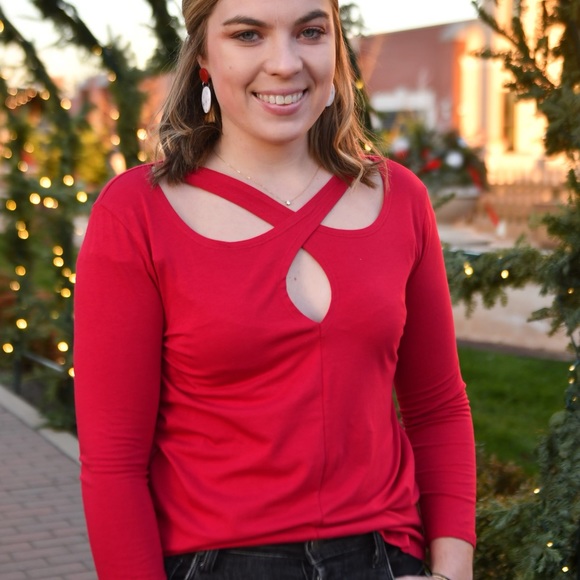 Tops | Red Top | Poshmark